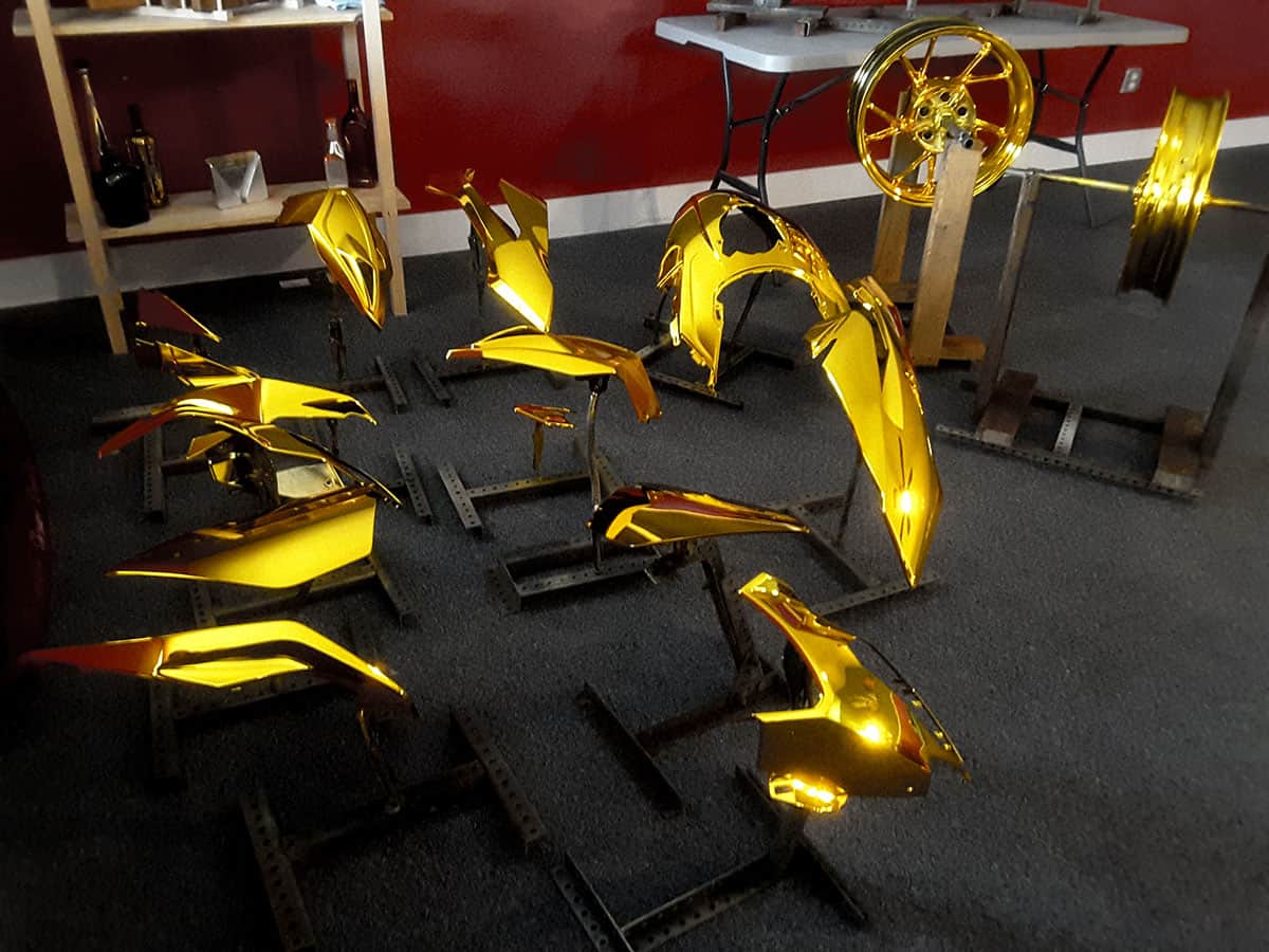 The BMW S1000XR Gold Chrome Experience